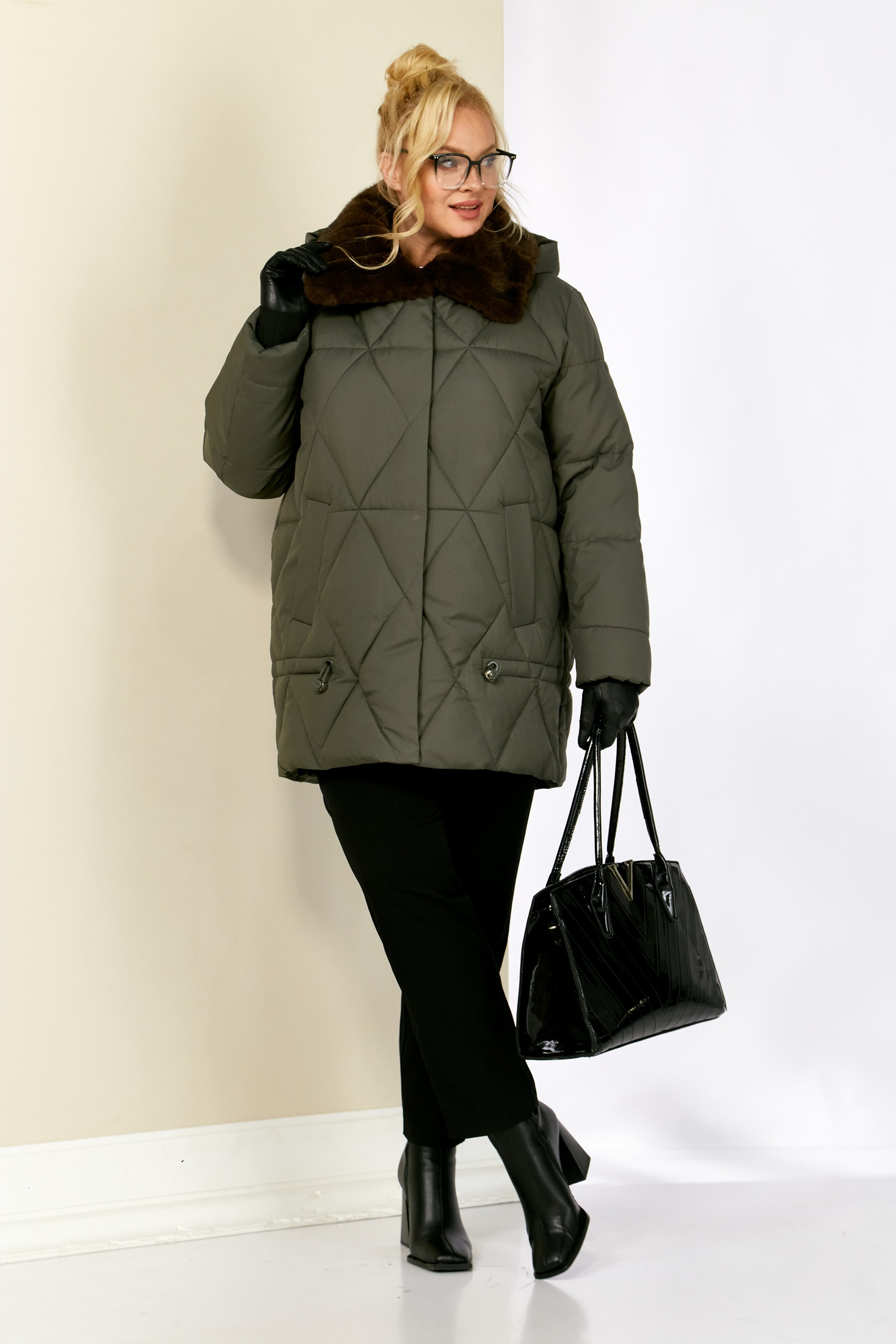 Куртка 2207 лесной Shetti купить - 5% скидка | в наличии